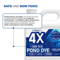TruBlu Concentrated Aqua Blue Pond Dye | Living Water Aeration